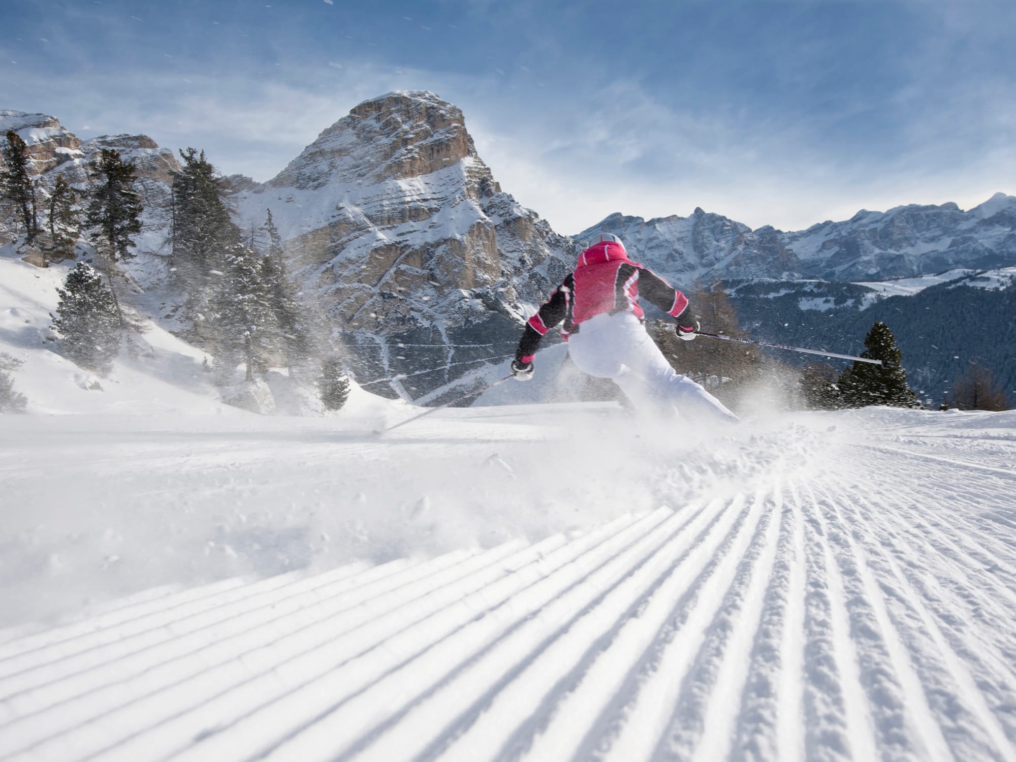 The most famous ski circuit in the Dolomites