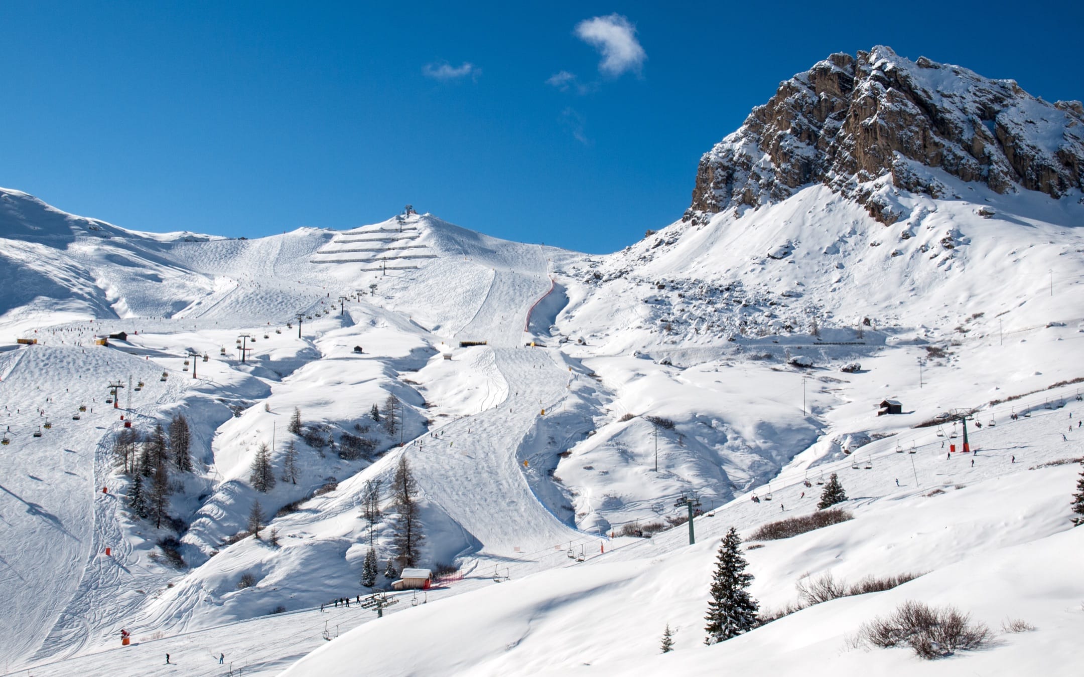 The most famous ski circuit in the Dolomites
